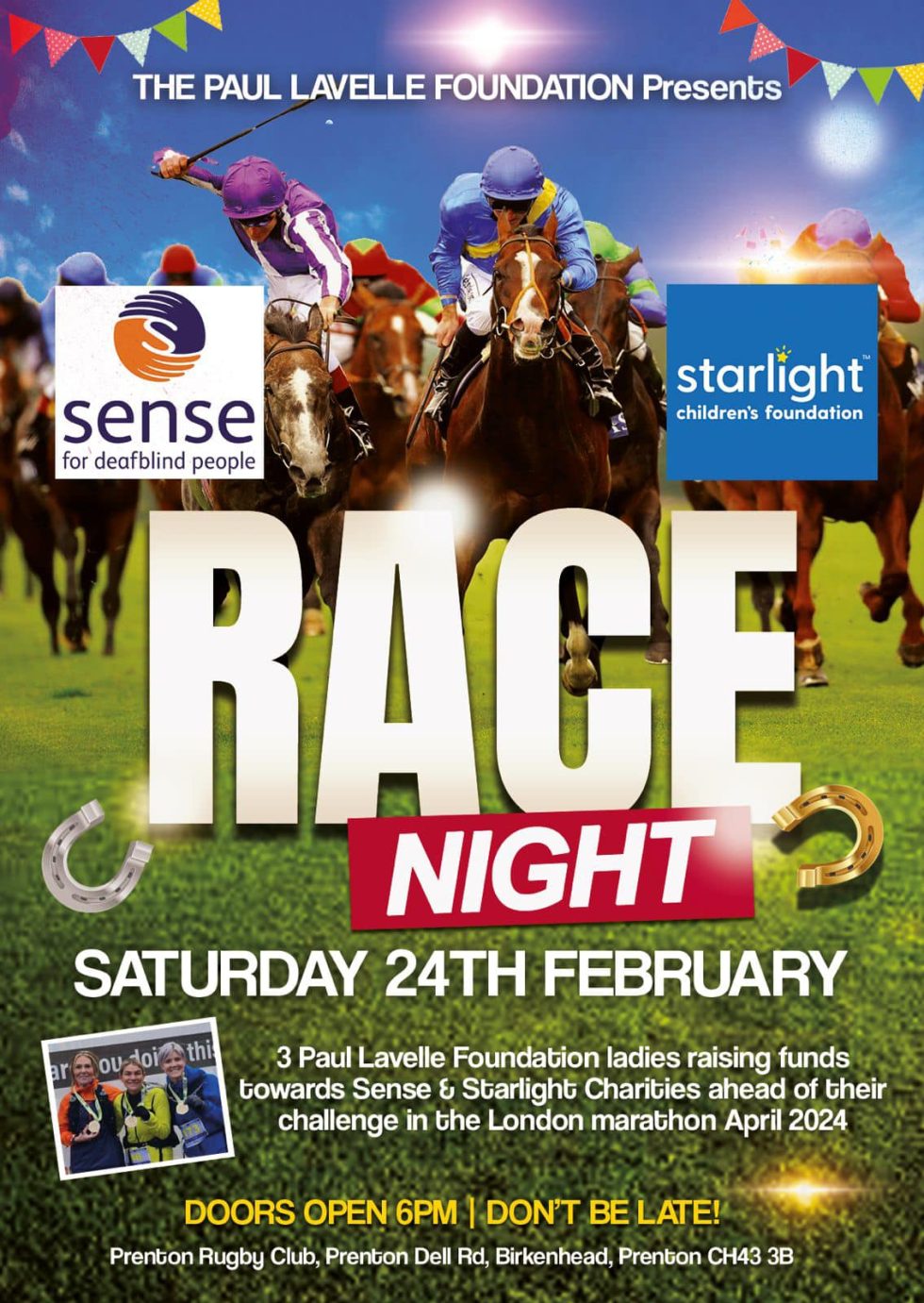 Race Night at Prenton Rugby Club - Paul Lavelle Foundation